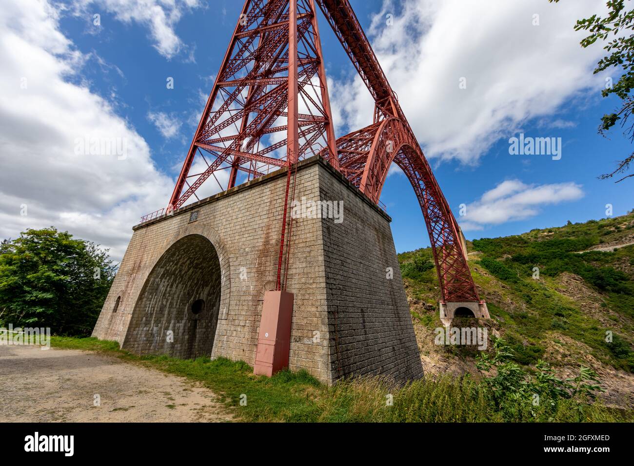 Garabit viaduct (Built by Gustave Eiffel), Cantal, Massif Central ...
