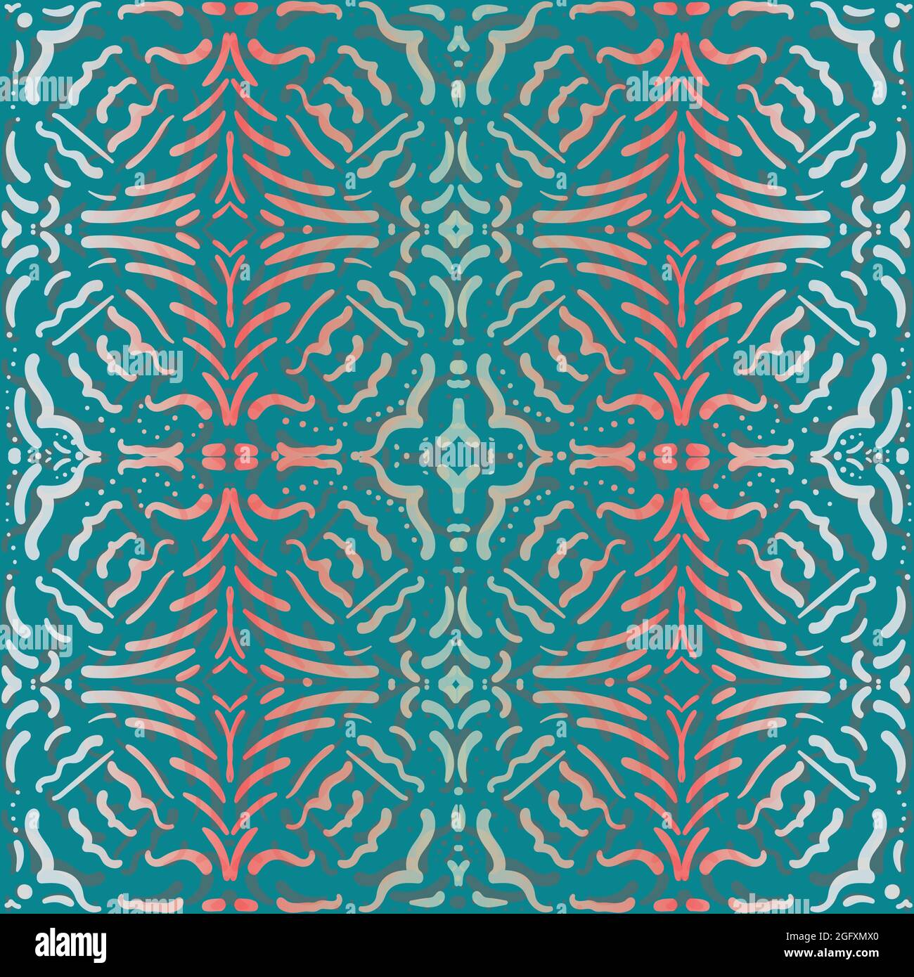 Moorish style geometric vector seamless pattern background. Moroccan ...