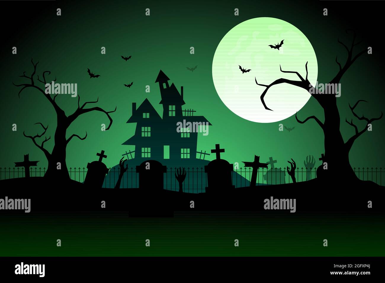 Gradient halloween background Vector illustration Stock Vector Image ...