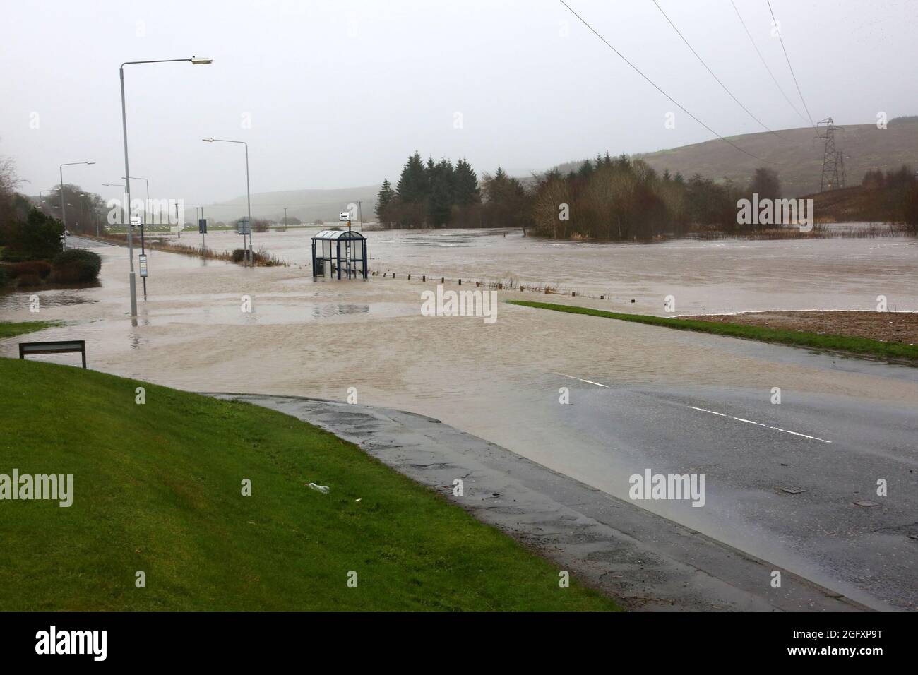 Storm Frank causes flooding across Ayrshire Patna the A713 at new ...