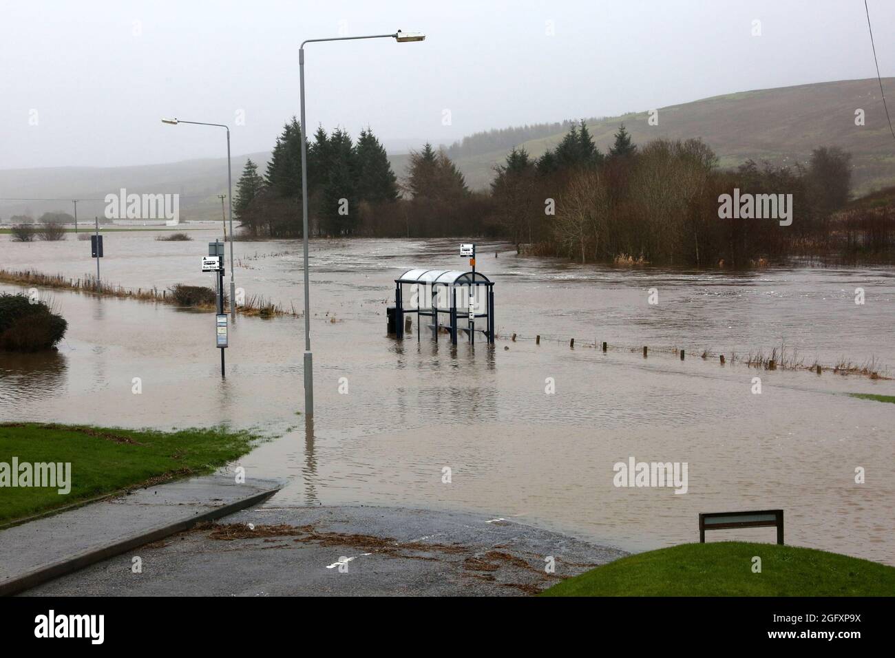 Storm Frank causes flooding across Ayrshire Patna the A713 at new ...