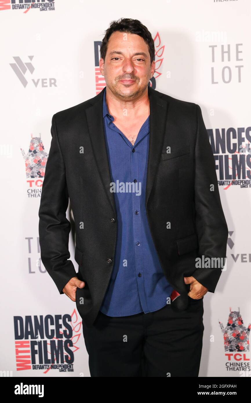 Cy Dodson arrives at the premiere of "The Art of Protest" at TCL ...