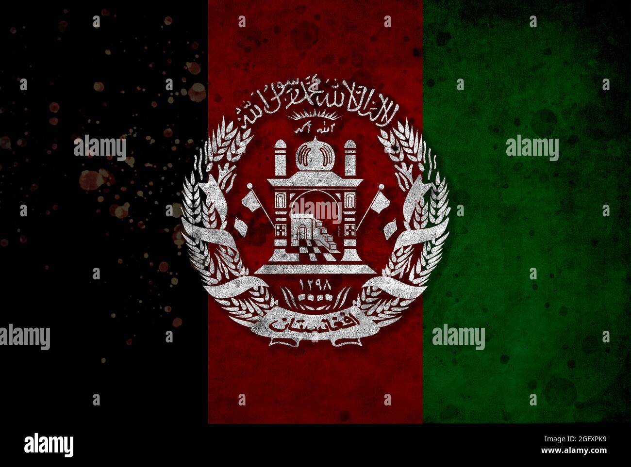 Afghanistan flag wallpaper hi-res stock photography and images - Alamy