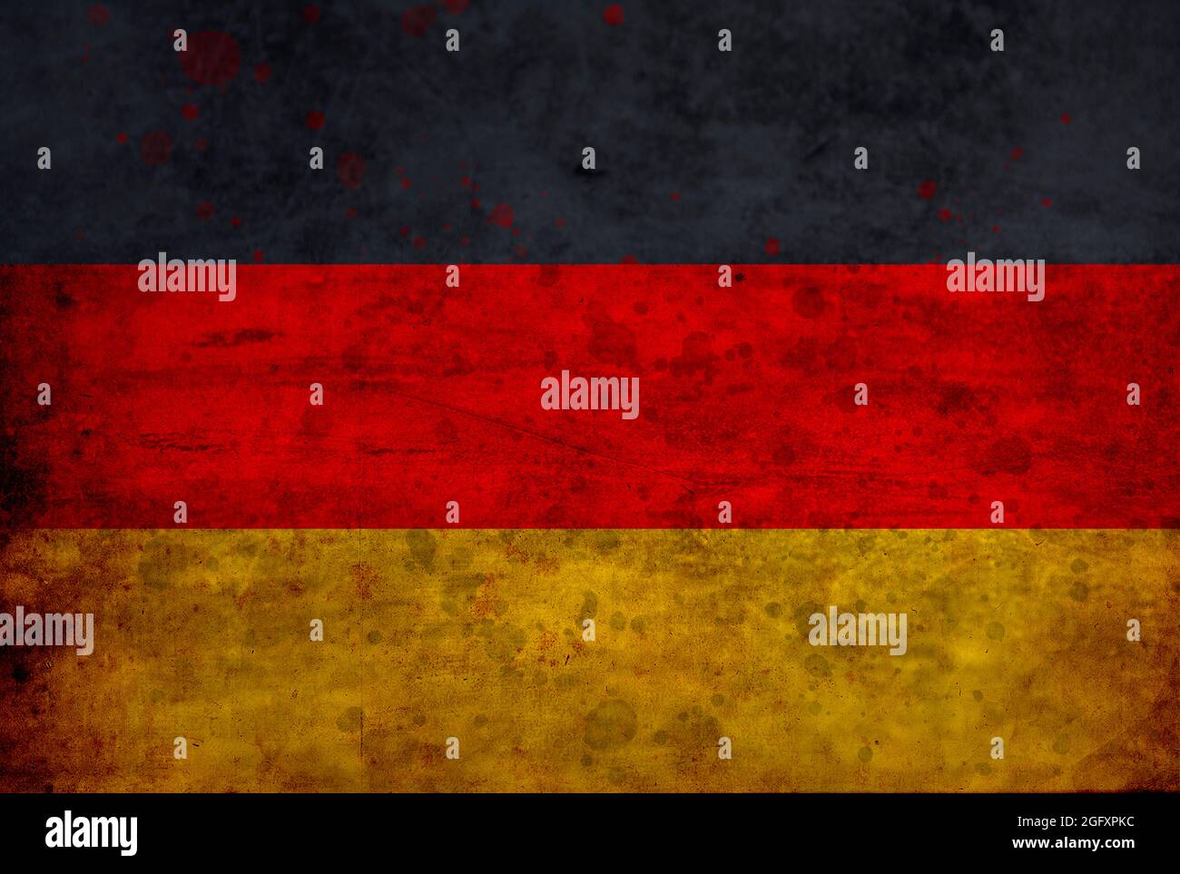 Dark Germany flag design with textured and stained rustic effect Stock ...