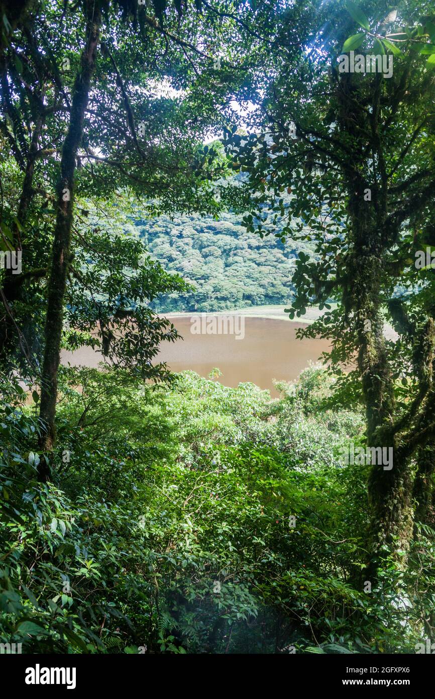 Lake in a crater of Maderas volcano on Ometepe island, Nicaragua Stock ...