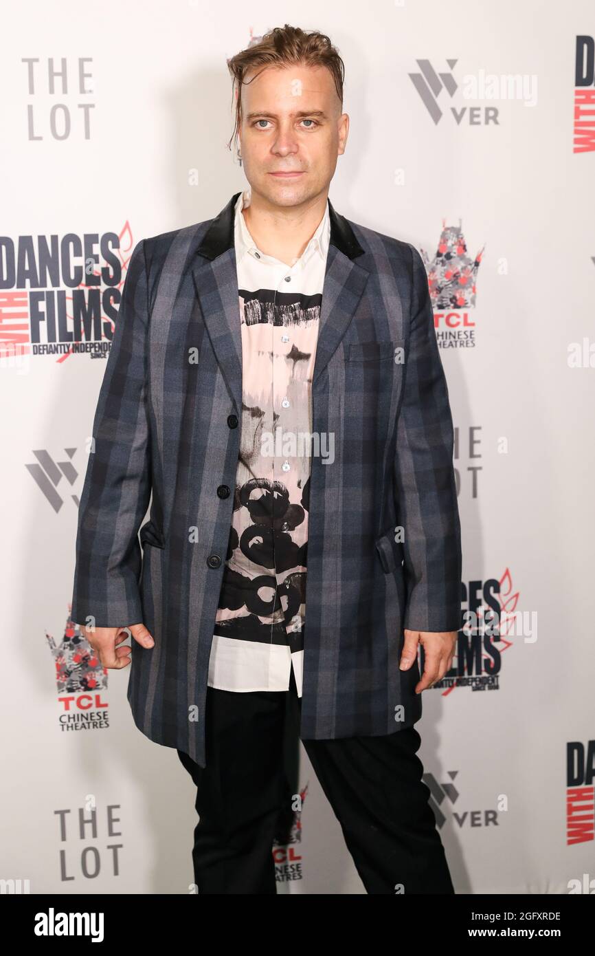 Mars Roberge arrives at the premiere of "The Art of Protest" at TCL ...