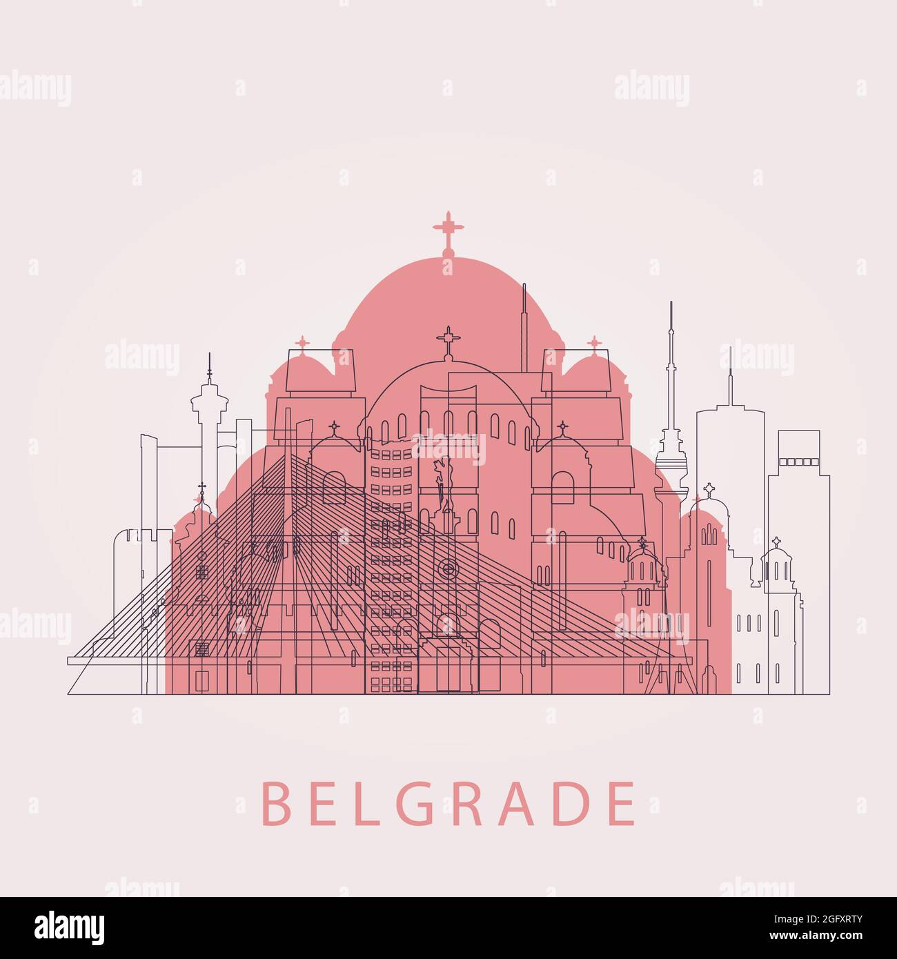 Belgrad symbol Stock Vector Images - Alamy