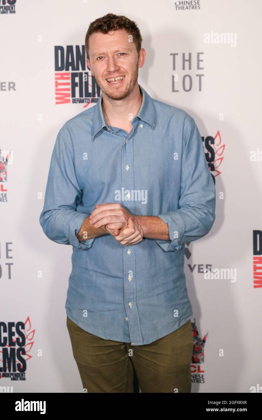 Andrew Garrett arrives at the premiere of "The Art of Protest" at TCL ...