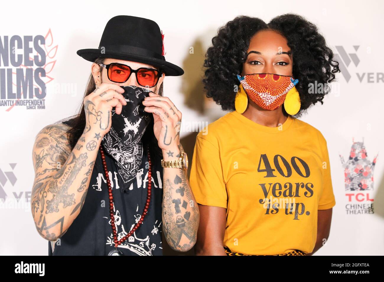 Los Angeles, USA. 26th Aug, 2021. Dave Navarro and Ash Nash arrive at ...
