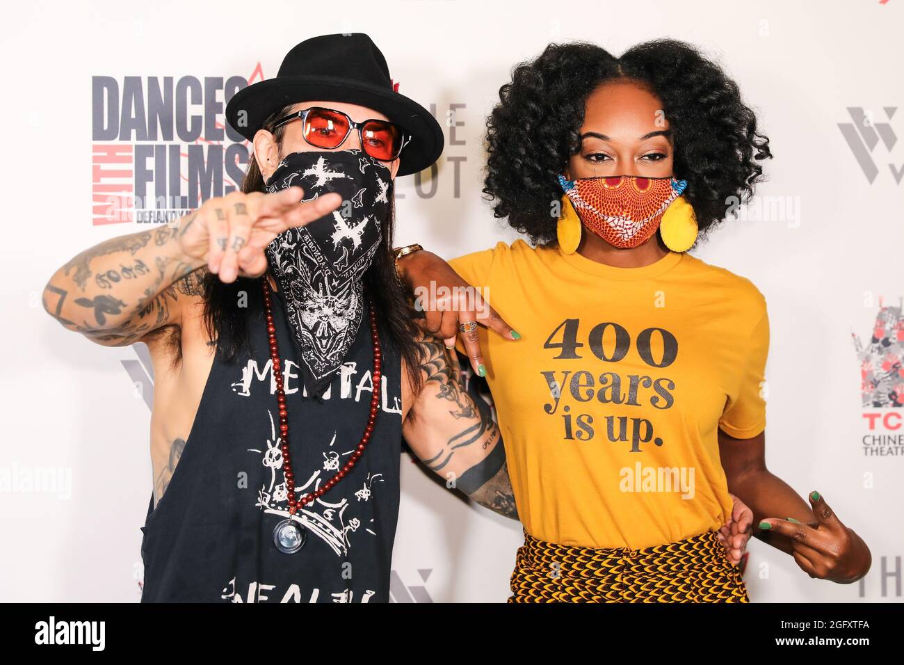 Los Angeles, USA. 26th Aug, 2021. Dave Navarro and Ash Nash arrive at ...