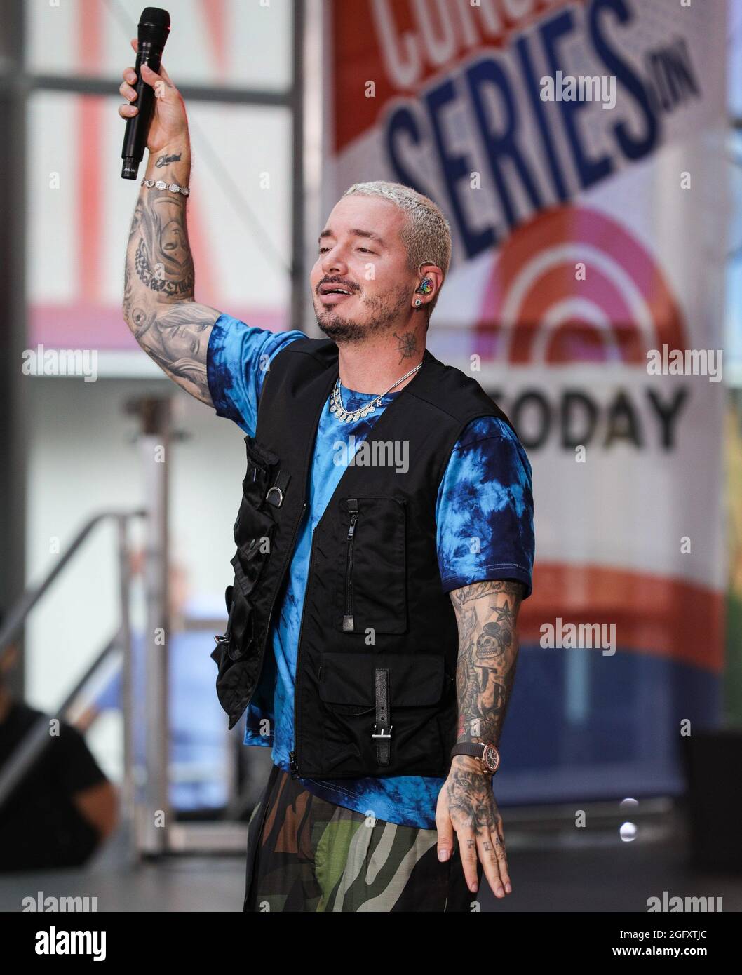 New York, NY, USA. 27th Aug, 2021. J Balvin on stage for NBC Today Show ...