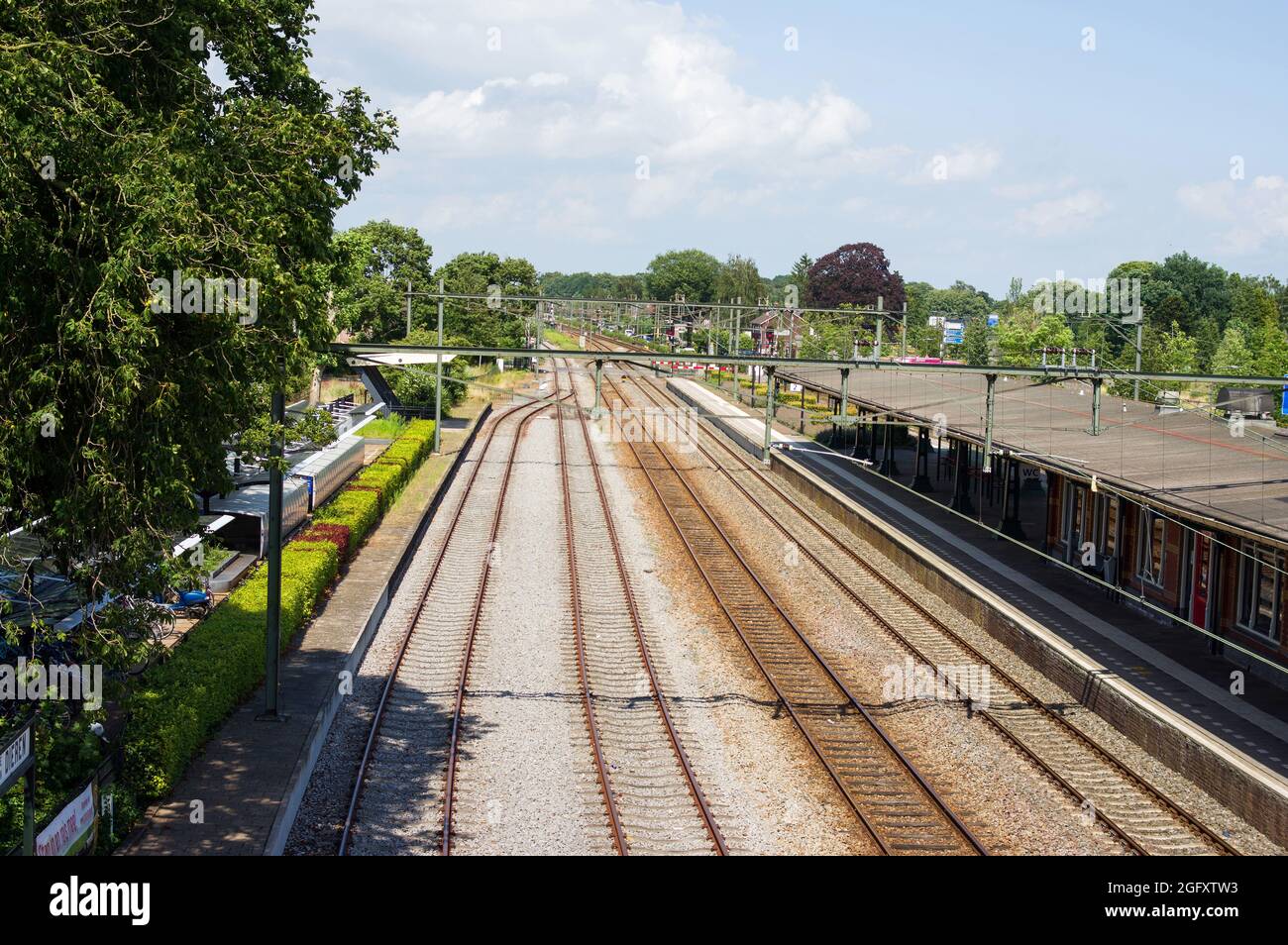 Many railway tracks at station Dieren in the Netherlands Stock Photo ...