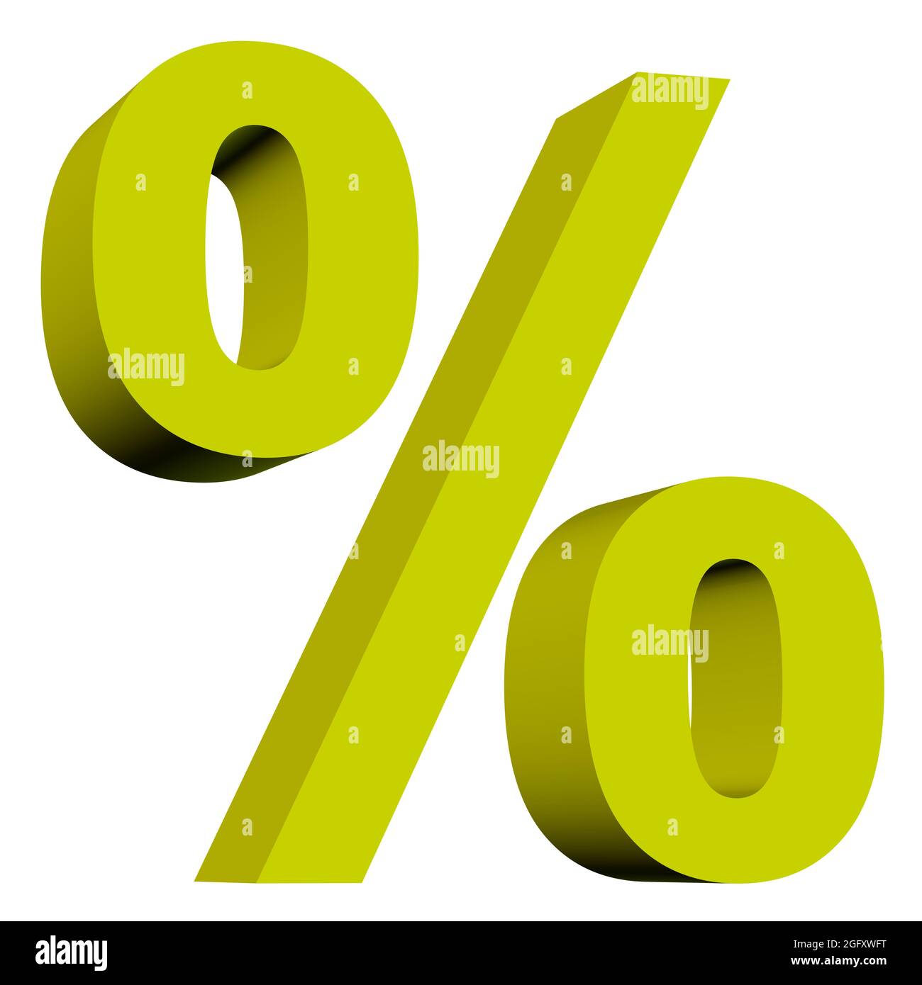 Symbol for percent against white background, 3D illustration Stock ...