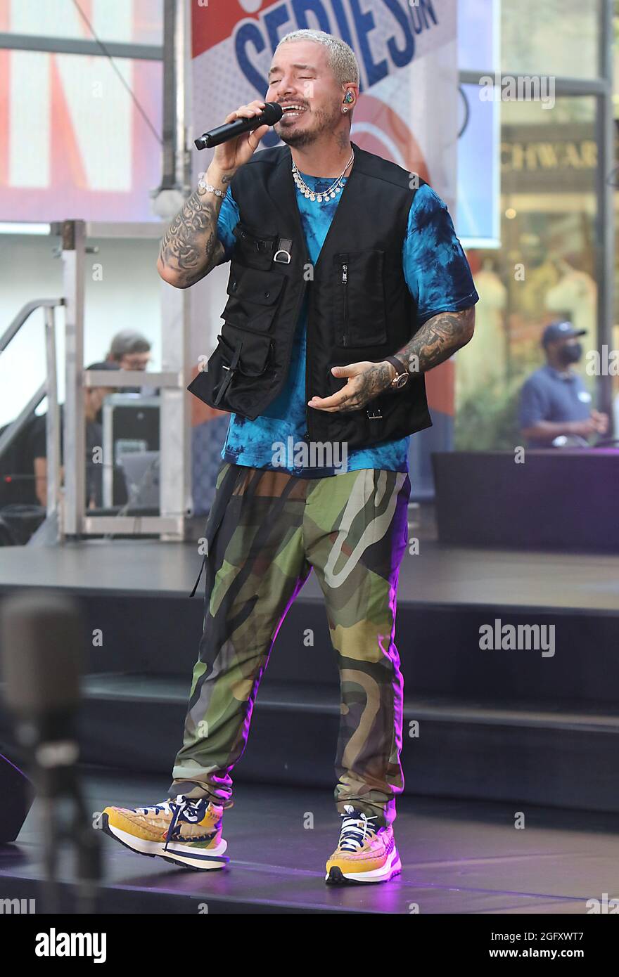 NEW YORK, NY- August 27: J Balvin performs on the NBC Today Show Citi ...