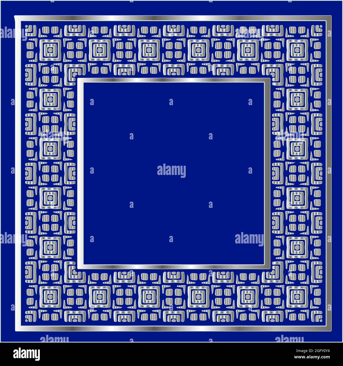 silver frame for design template. Elegant element for design in Eastern ...