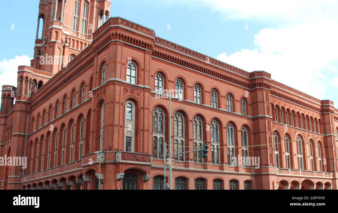 town hall (rothes rathaus) in berlin (germany Stock Photo - Alamy