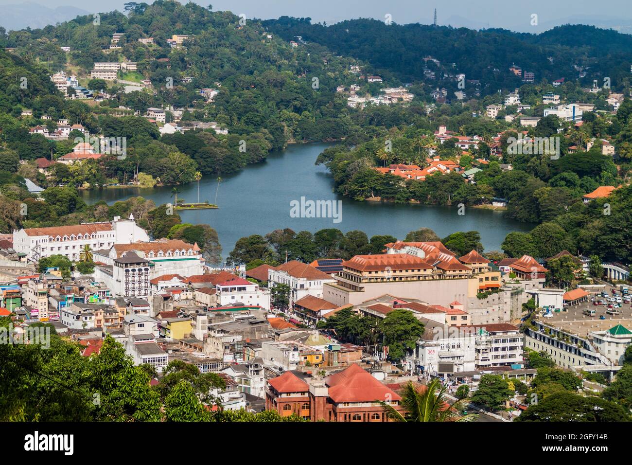 Aerial view of Kandy, Sri Lanka Stock Photo - Alamy