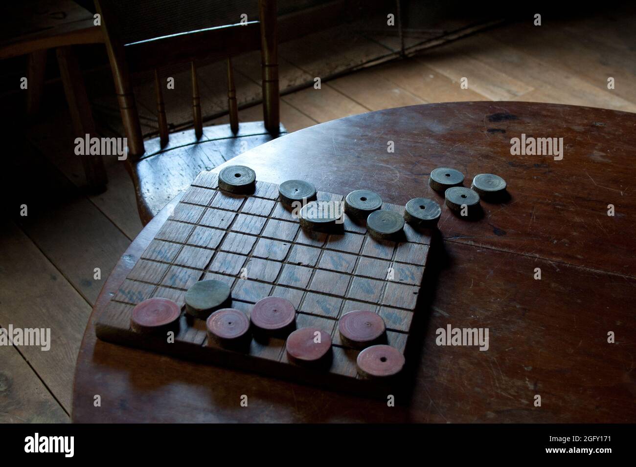 Old fashioned checkerboard Stock Photo - Alamy