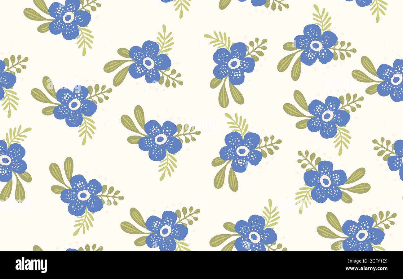 Seamless floral pattern based on traditional folk art ornaments ...