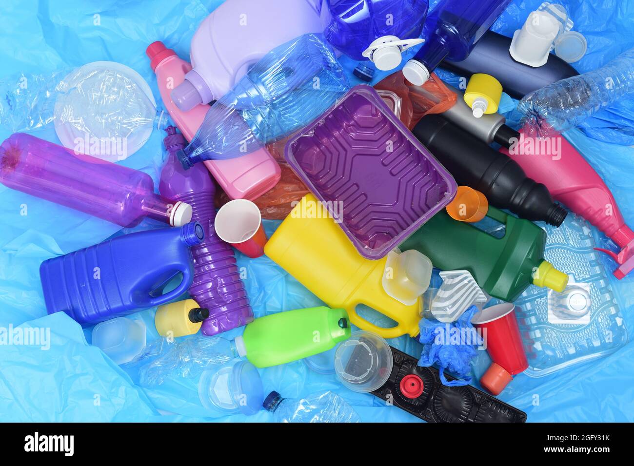Top view group plastic hi-res stock photography and images - Alamy