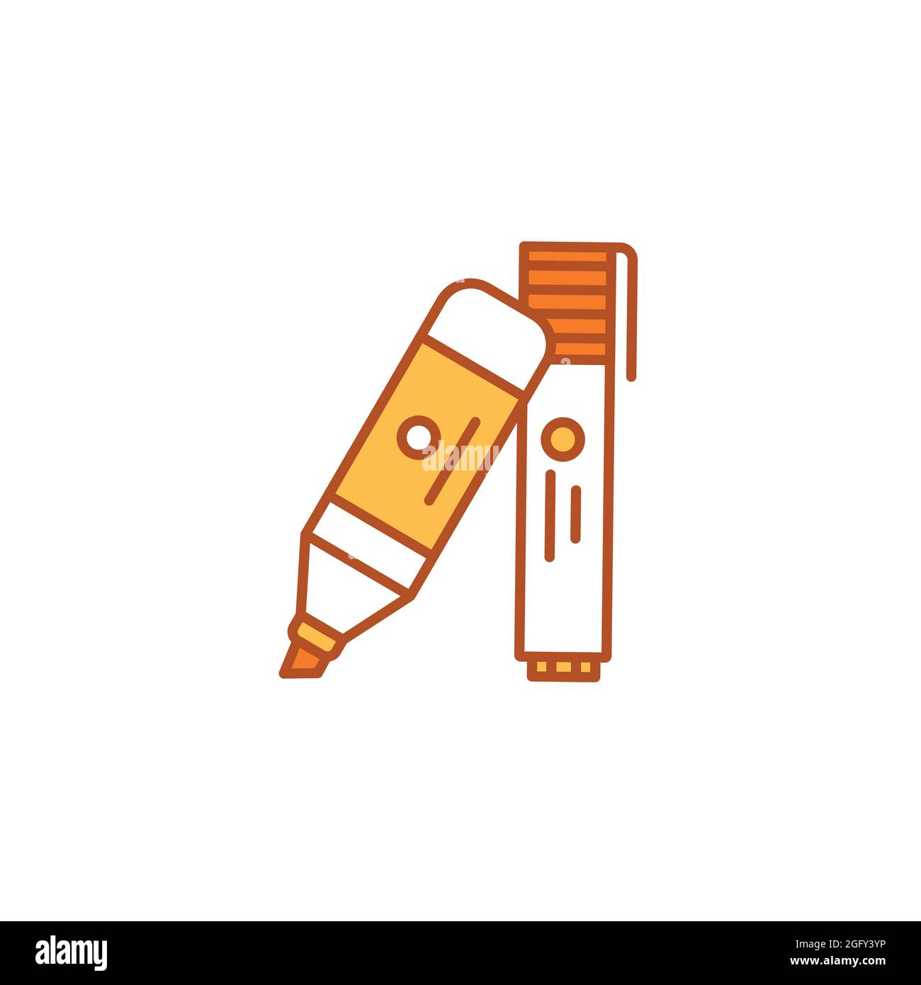 Felt tip pens Stock Vector Images - Alamy
