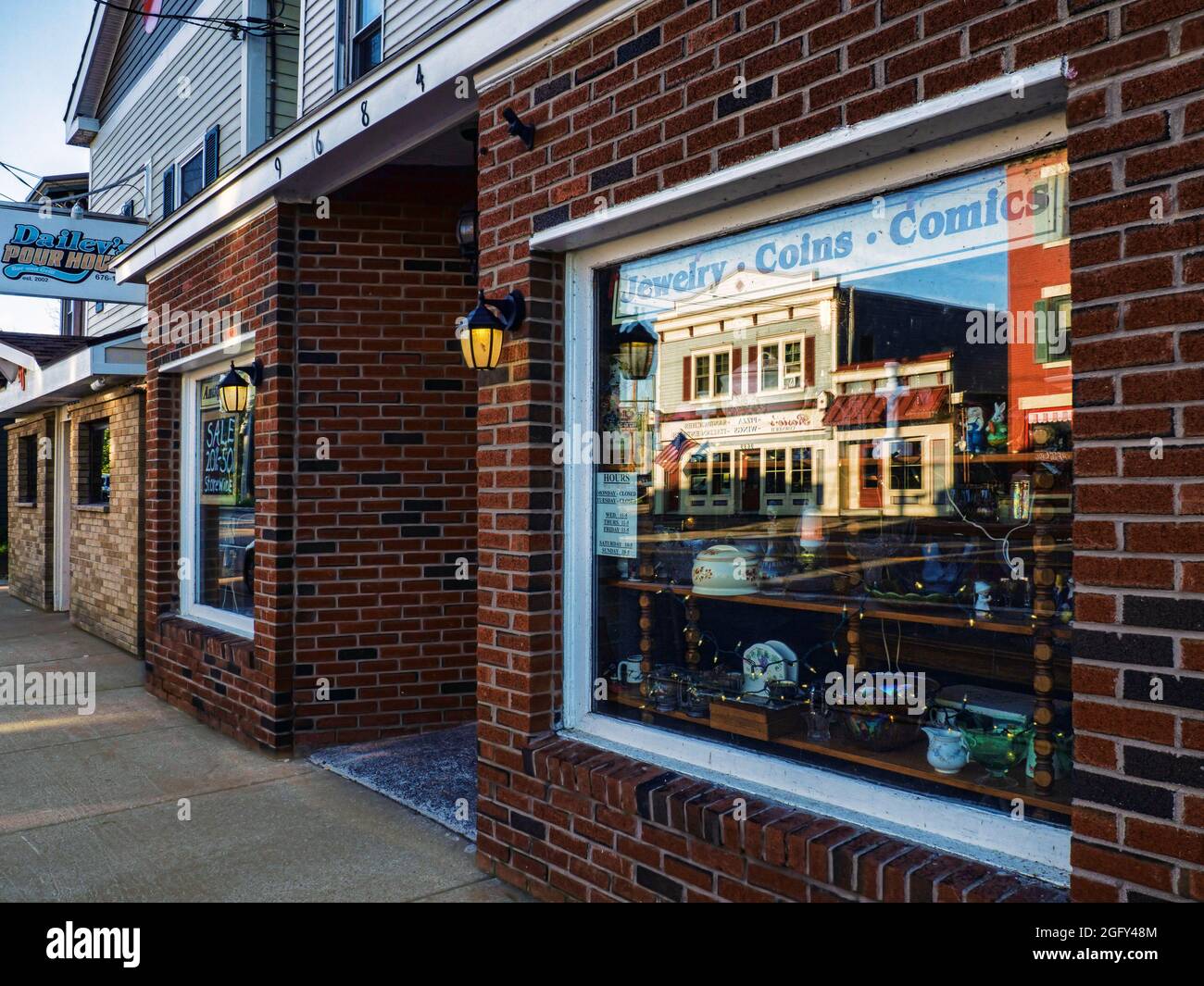 Brewerton, New York, USA. August 22,2021 .The small rural village of ...
