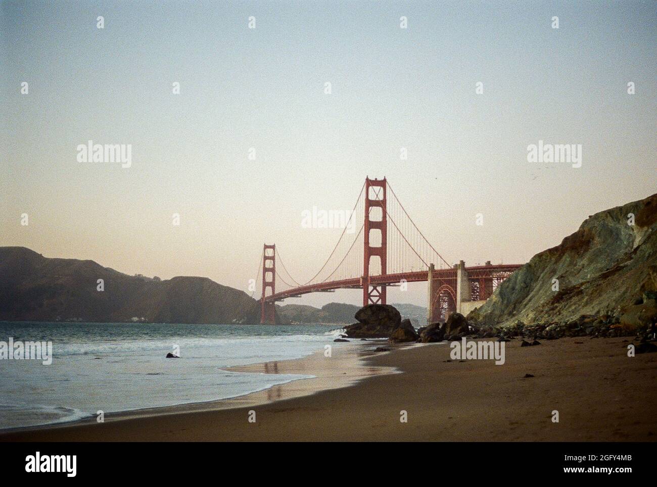 Golden Gate Bridge from Marshall's Beach in San Francisco, California ...