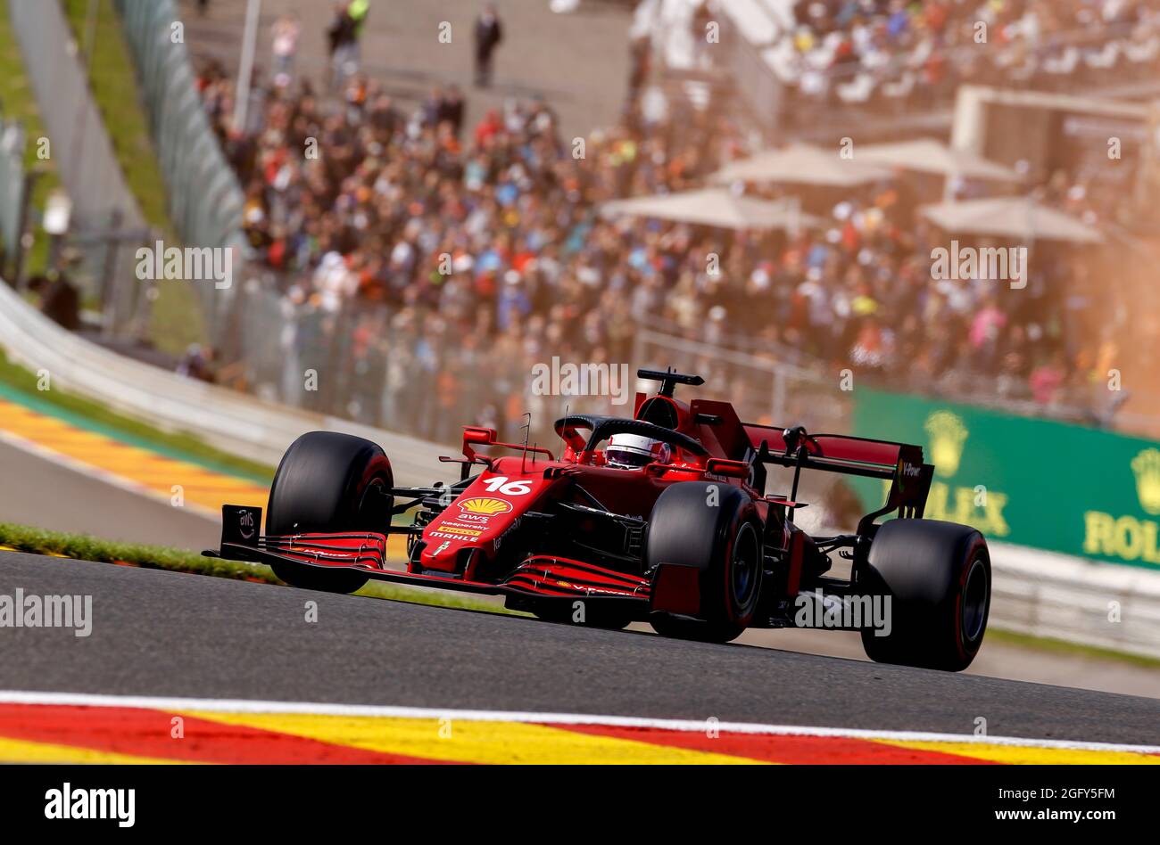 Spa-Francorchamps, Belgium. 27th Aug, 2021. # 16 Charles Leclerc (MON ...