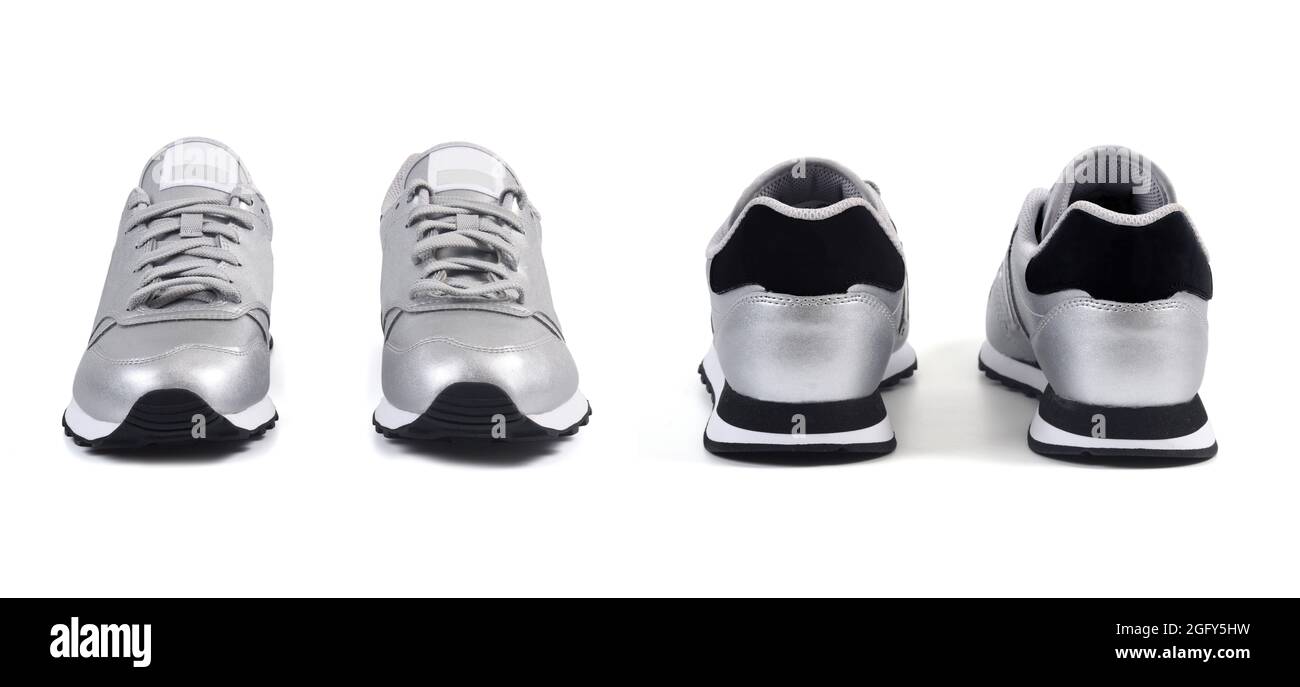 Pair sport shoes front view isolated hi-res stock photography and ...