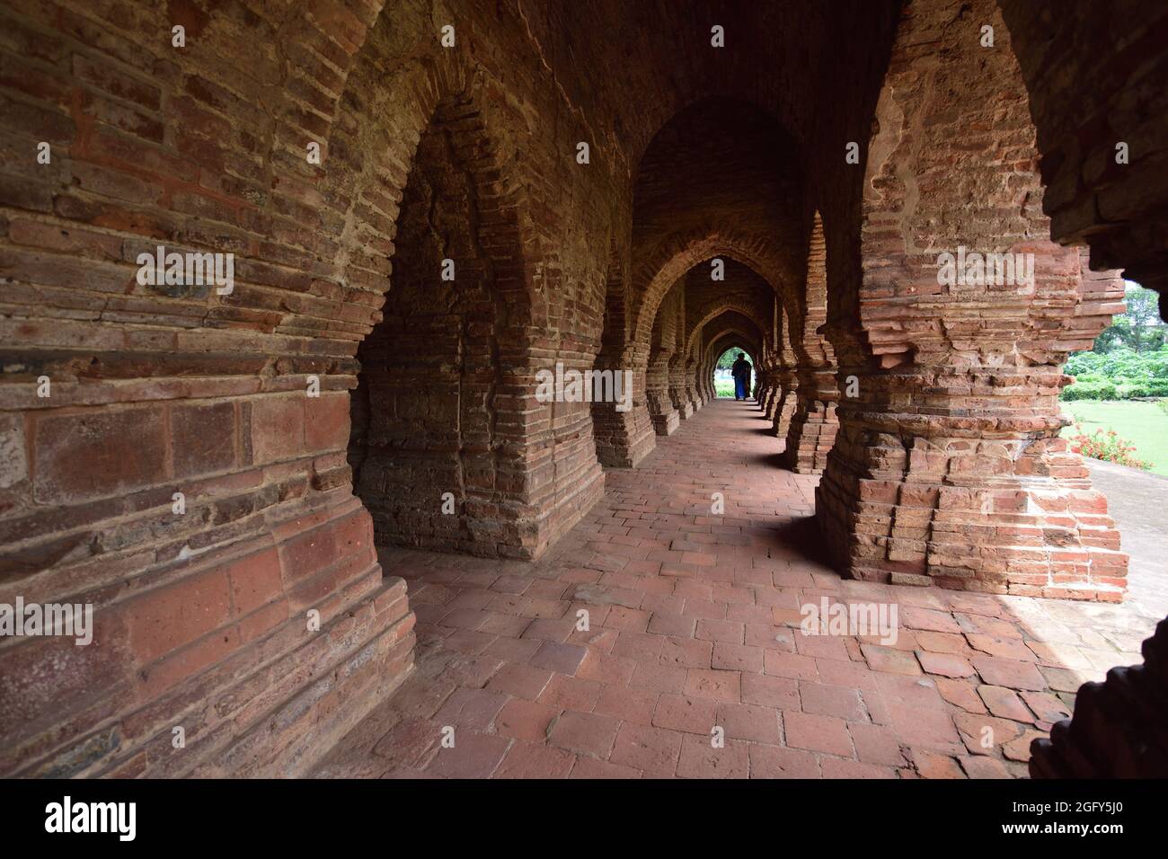 Rasmancha interior. This Hindu temple was built by Bir Hambir in c.1600 ...