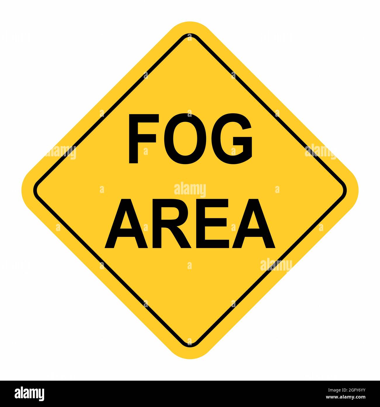 Fog on the road Stock Vector Images - Alamy