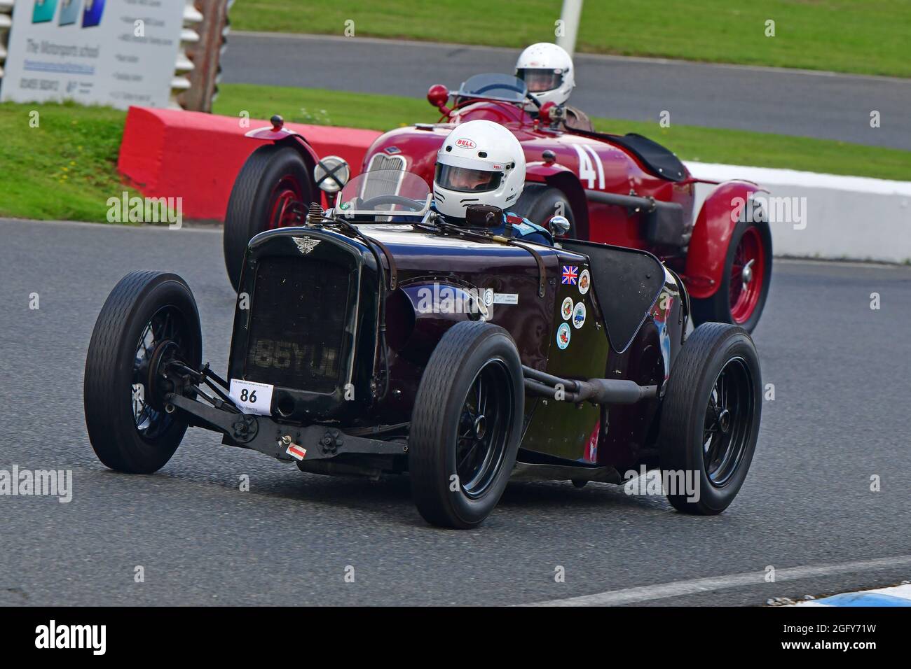 George Scholey, Austin Ulster, Mallory Park Trophy Race, VSCC Specials ...