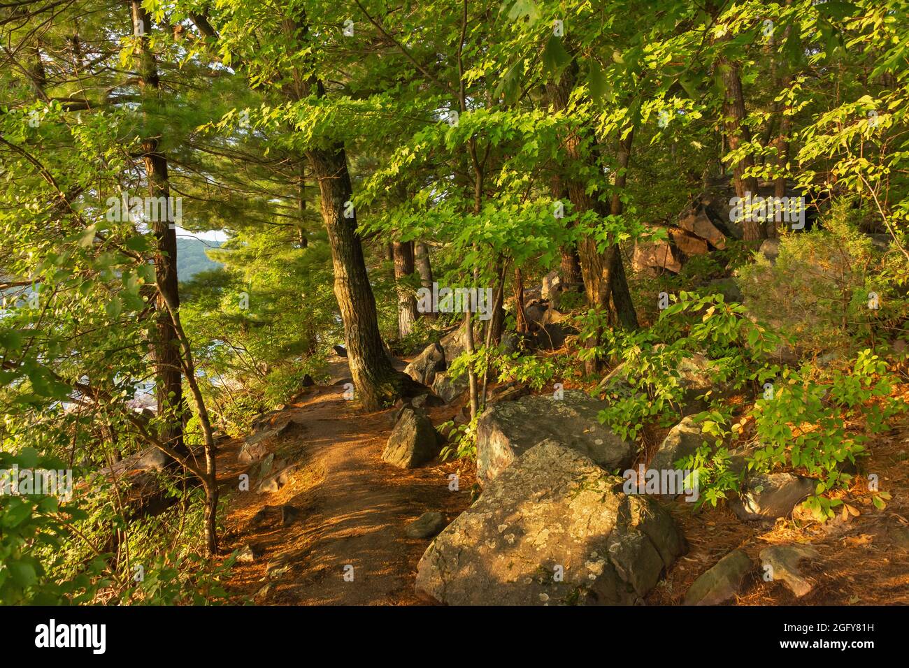 Tumbled rocks trail hi-res stock photography and images - Alamy