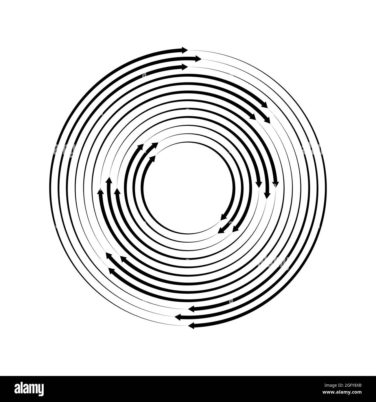 Black abstract speed lines with arrow heads. Geometric art. Design ...