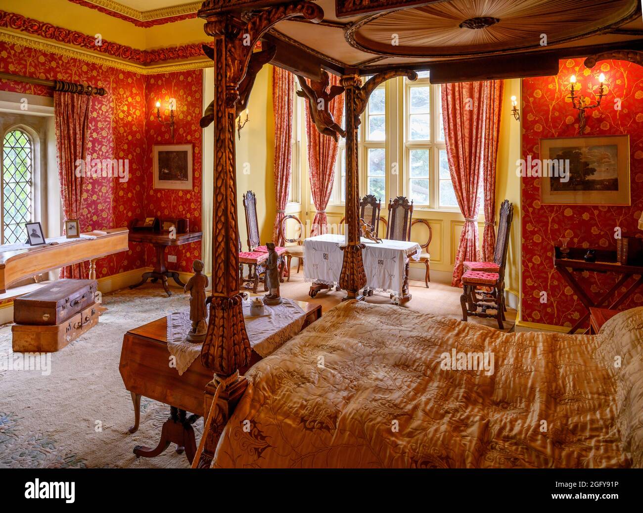 Interior of Kentwell Hall, Long Melford, Suffolk, East Anglia, England ...