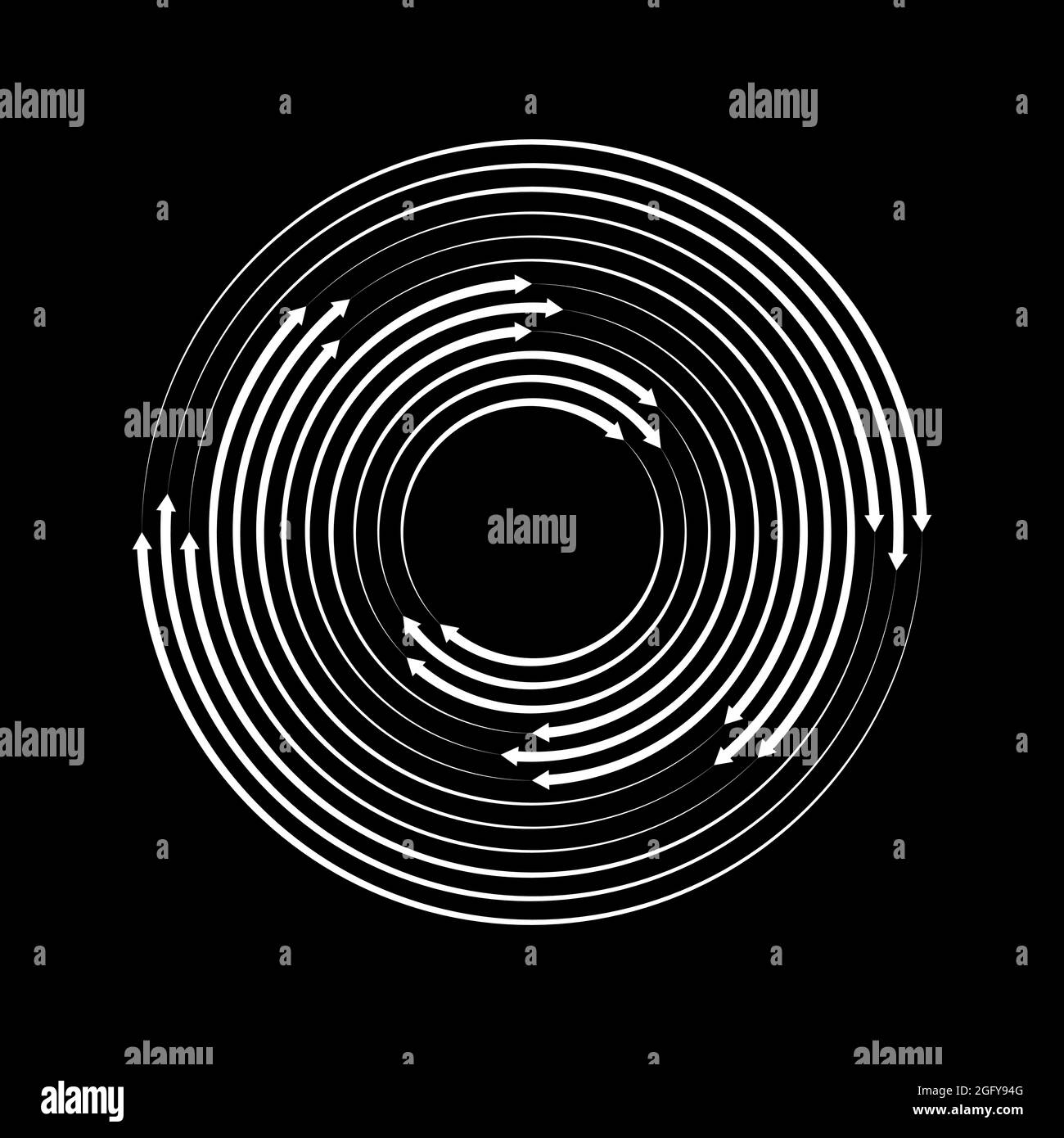 White abstract speed lines with arrow heads. Geometric art. Design ...