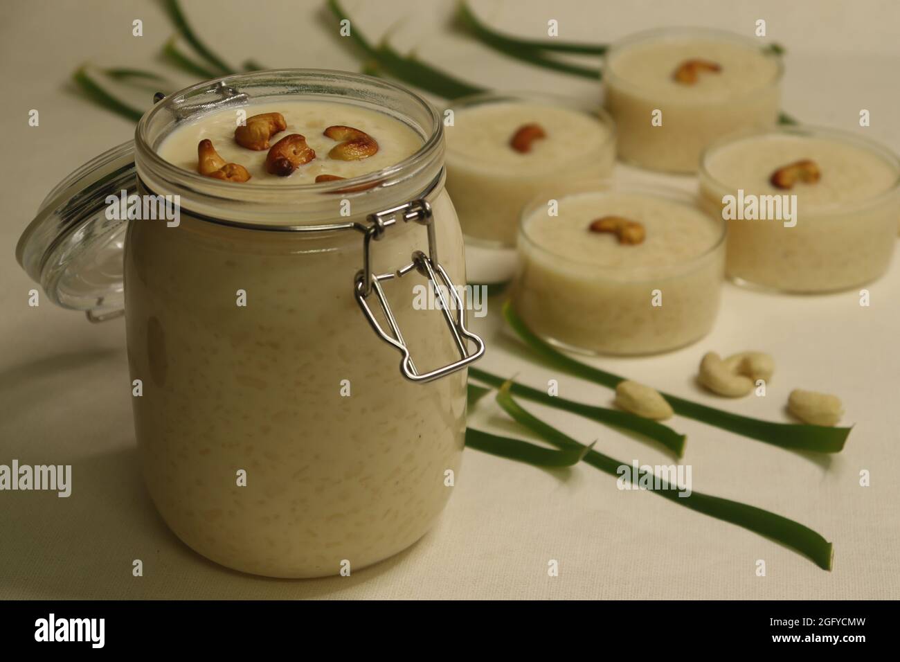 Rice puddings prepared in traditional Kerala style. A popular dessert ...