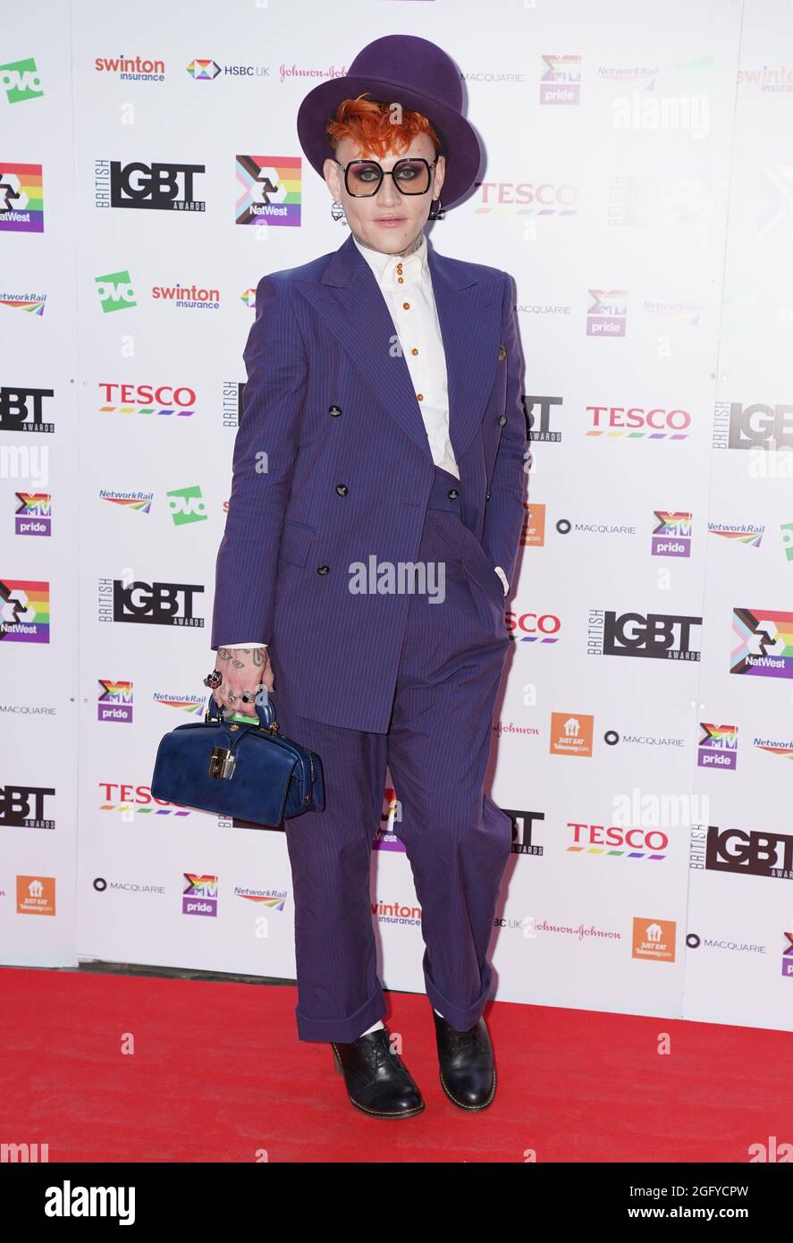 Joe Black arriving for the 2021 British LGBT Awards at The Brewery ...