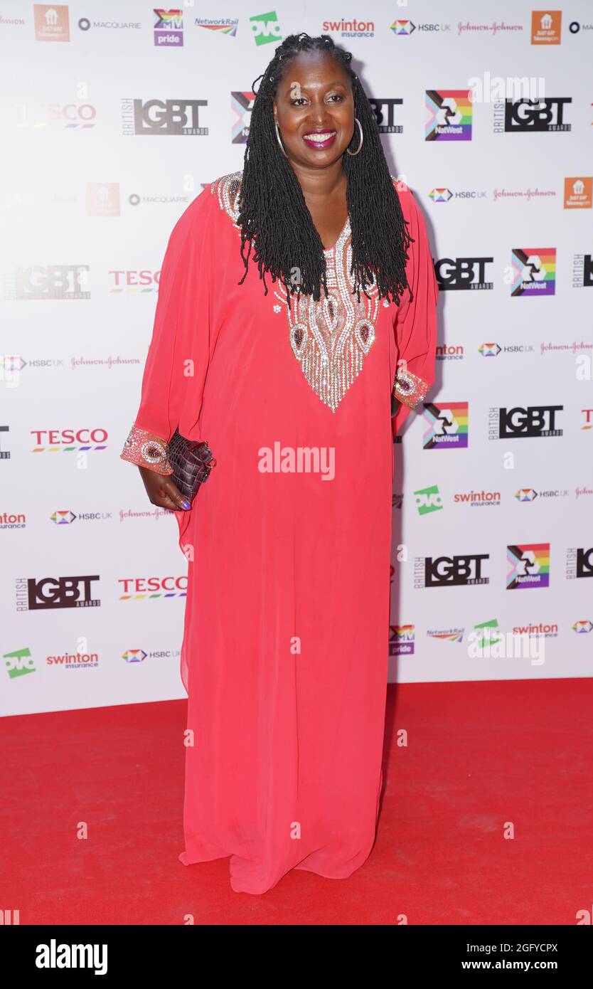 Dawn Butler arriving for the 2021 British LGBT Awards at The Brewery ...