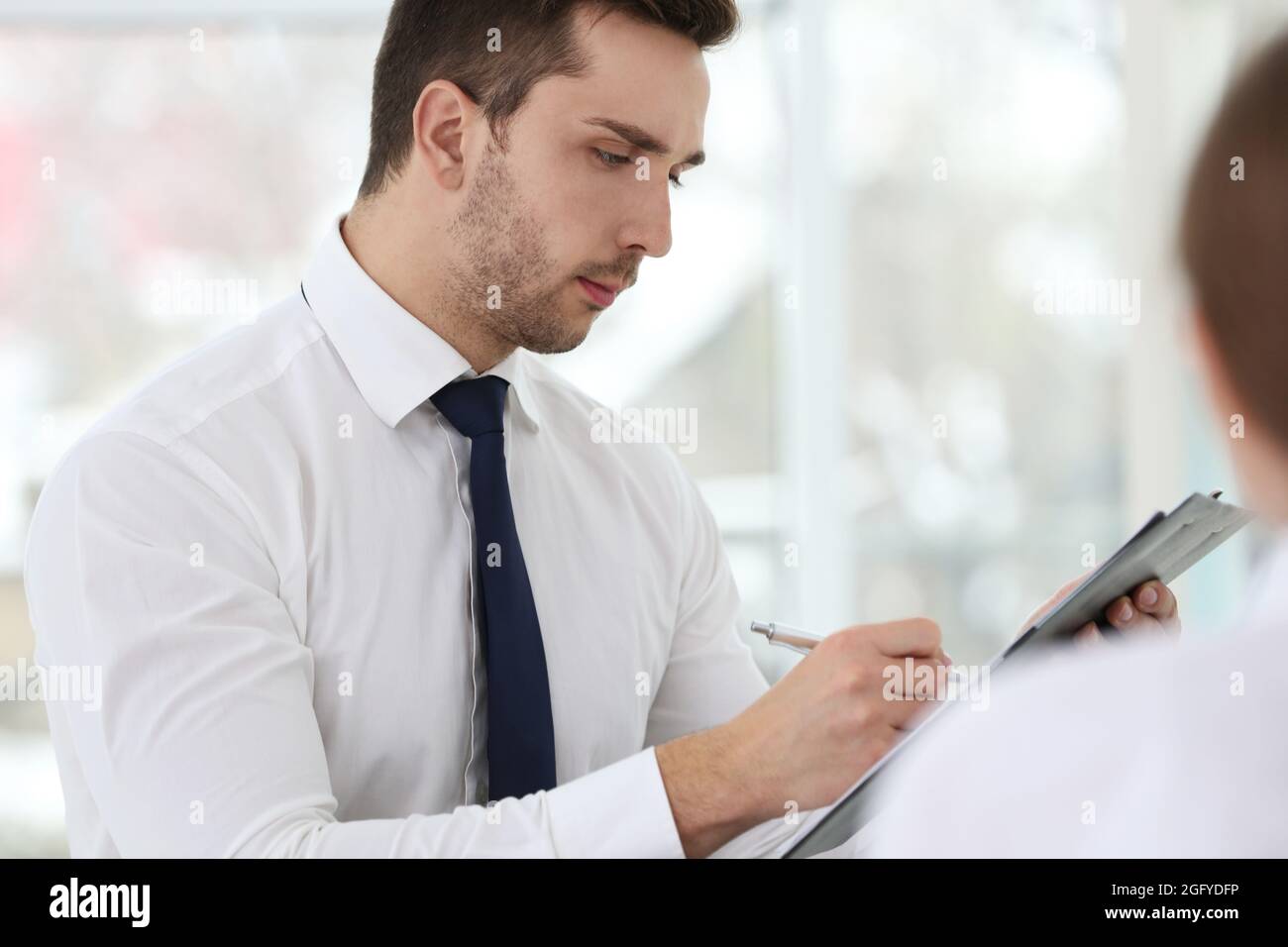 Interview Clipboard Female High Resolution Stock Photography and Images ...