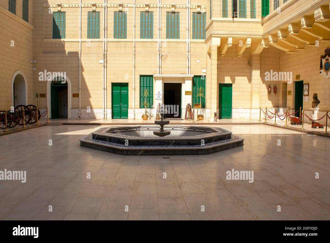 Cairo - Egypt - October 4, 2020: Abdeen Palace and museum entrance with ...