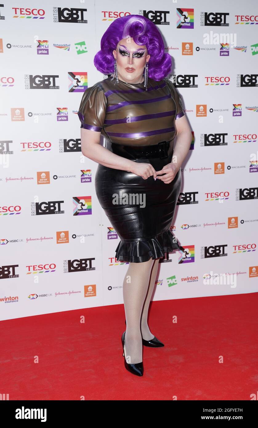 Lawrence Chaney arriving for the 2021 British LGBT Awards at The ...