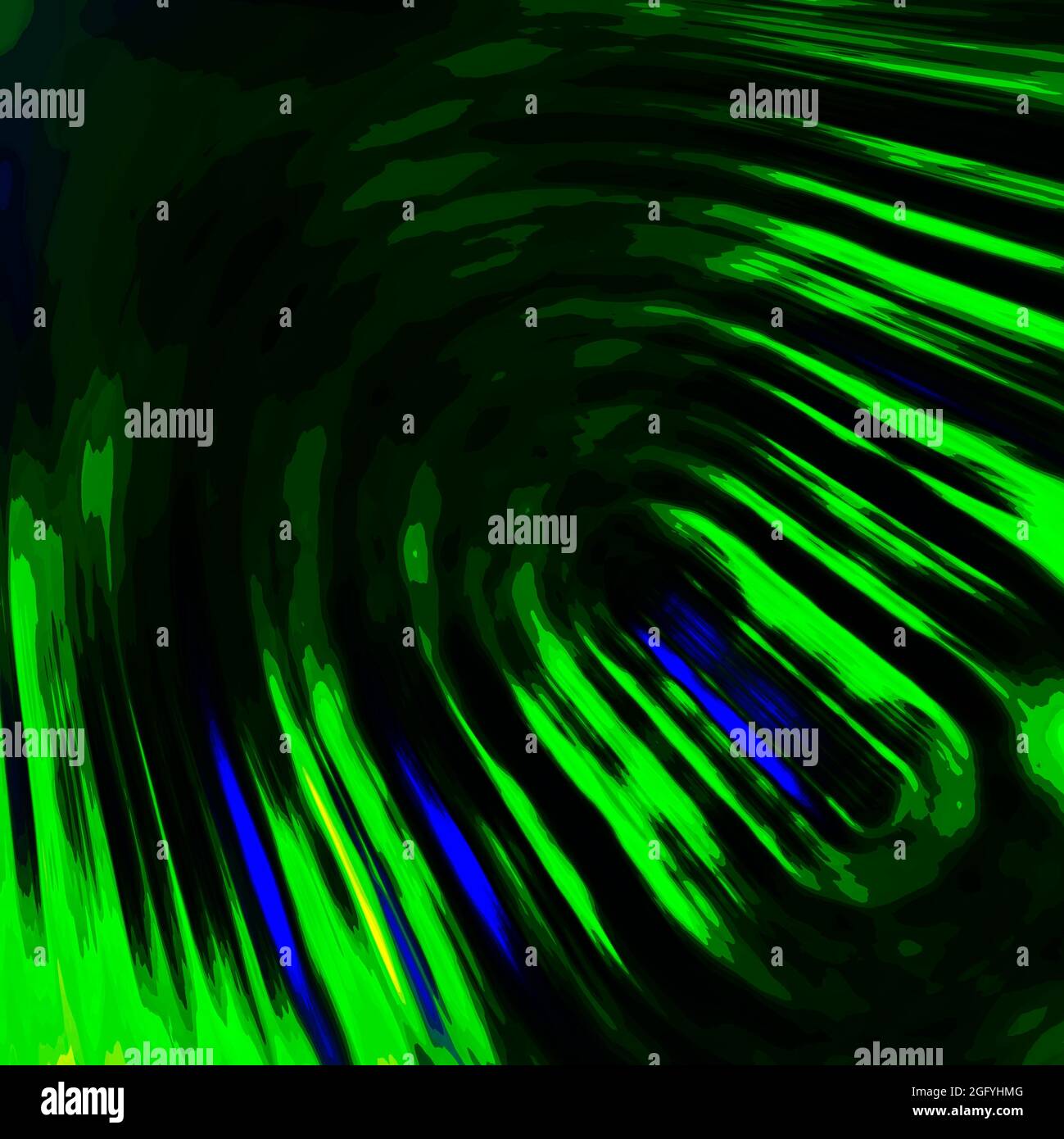 futuristic squared oval moving left in perspective Stock Photo - Alamy