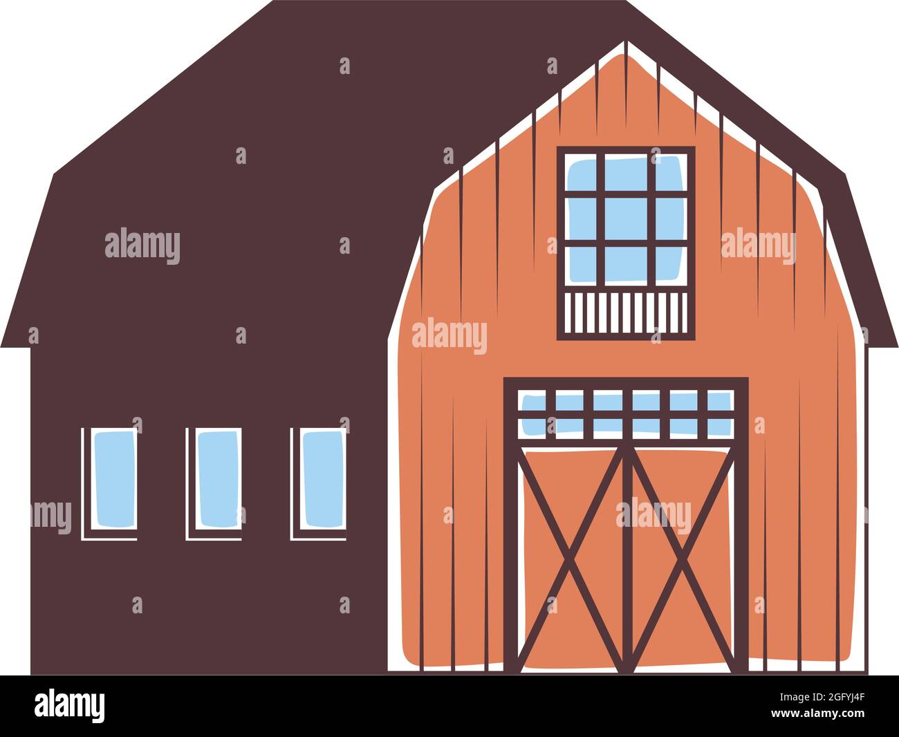 Farm house design Stock Vector Image & Art - Alamy