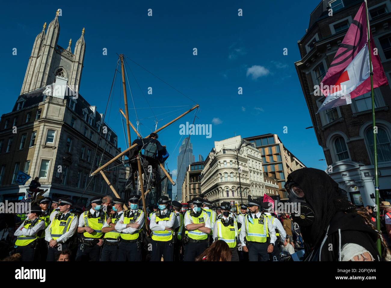 Police station scaffolding hi-res stock photography and images - Alamy