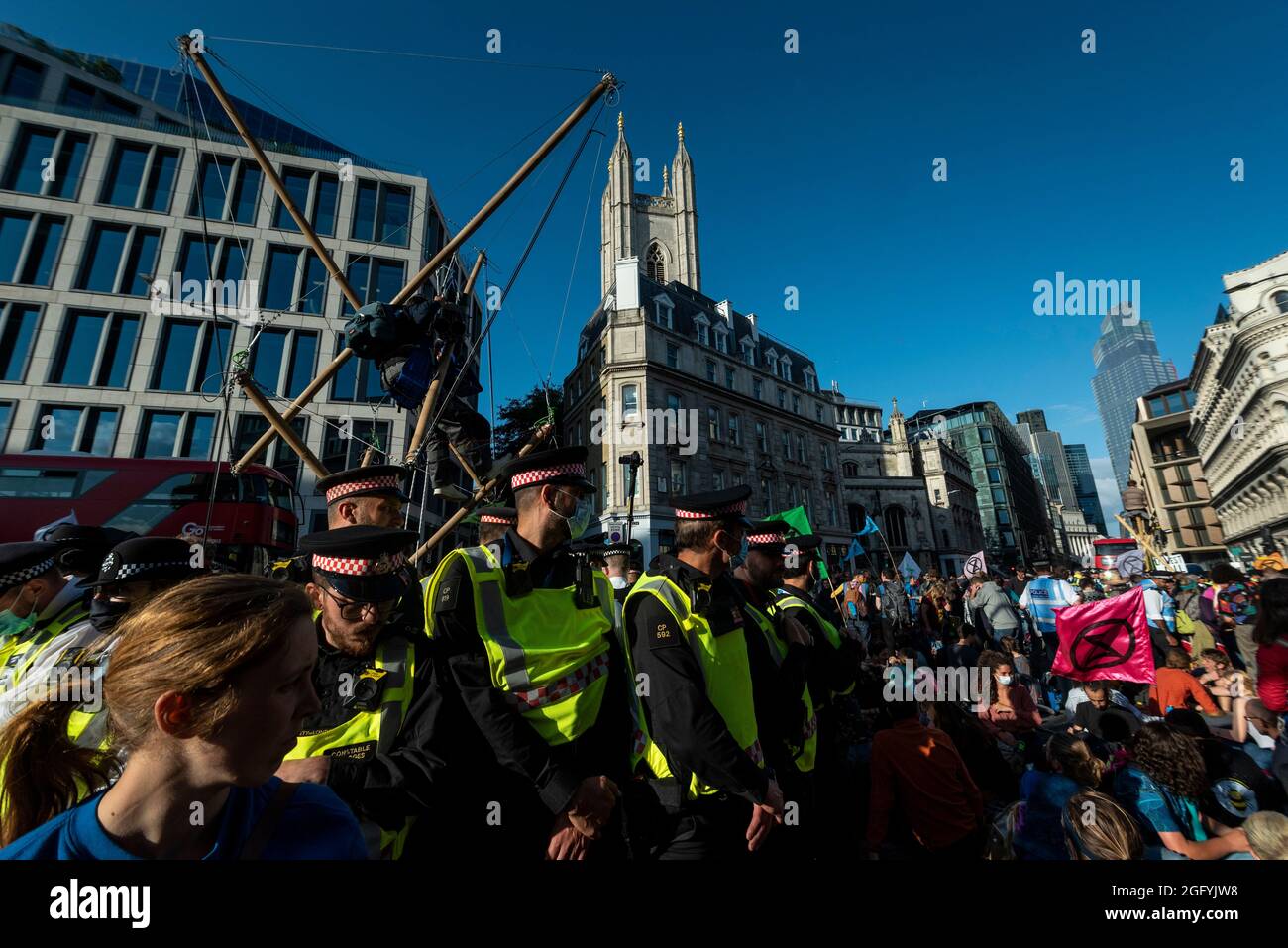Police station scaffolding hi-res stock photography and images - Alamy