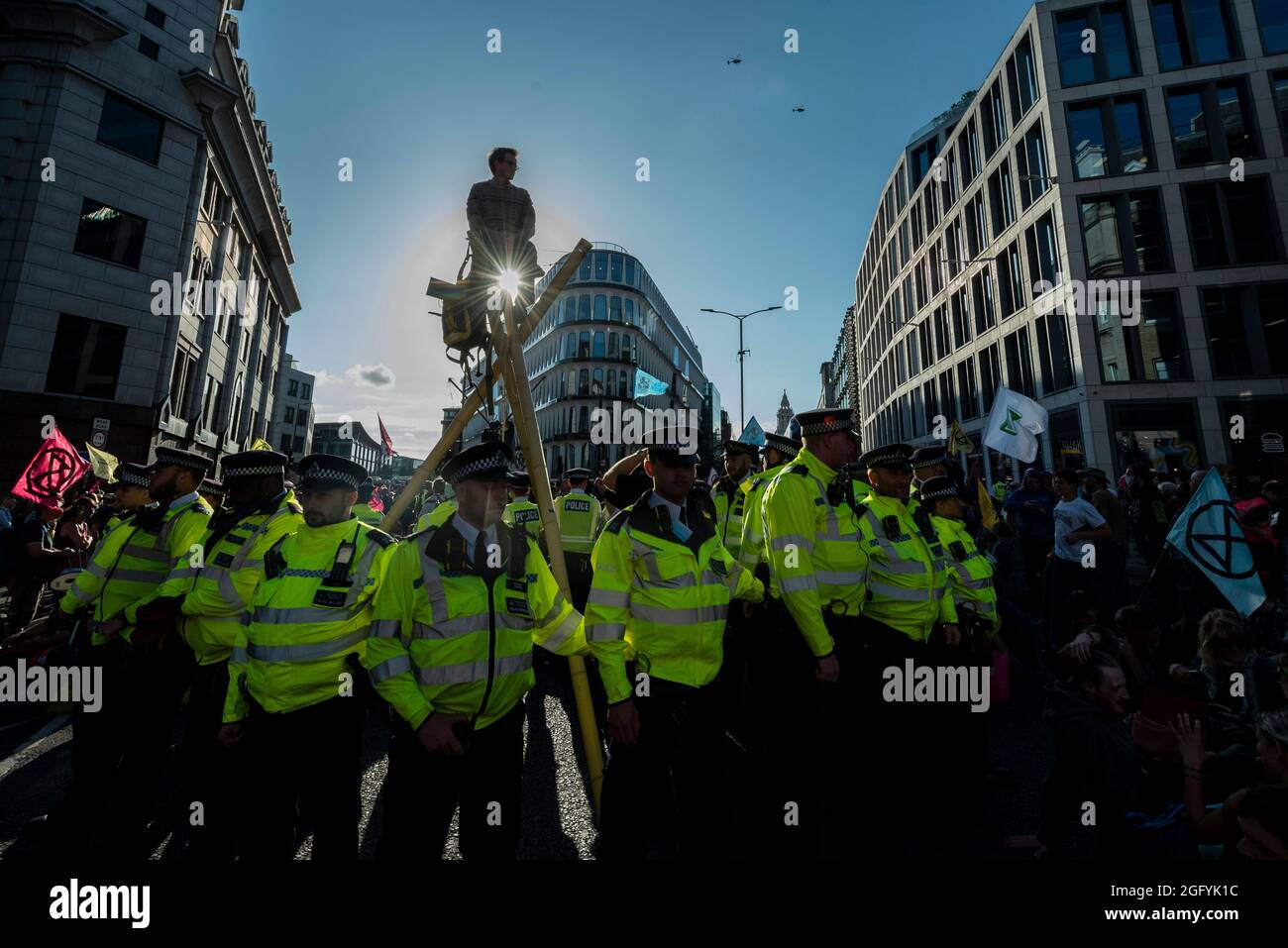 Police station scaffolding hi-res stock photography and images - Alamy