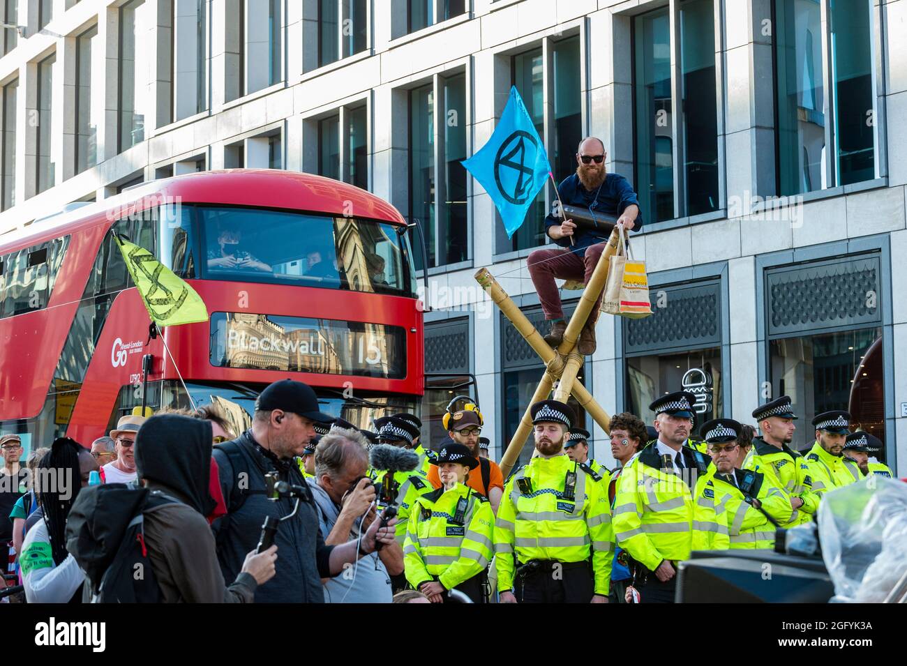 Police station scaffolding hi-res stock photography and images - Alamy