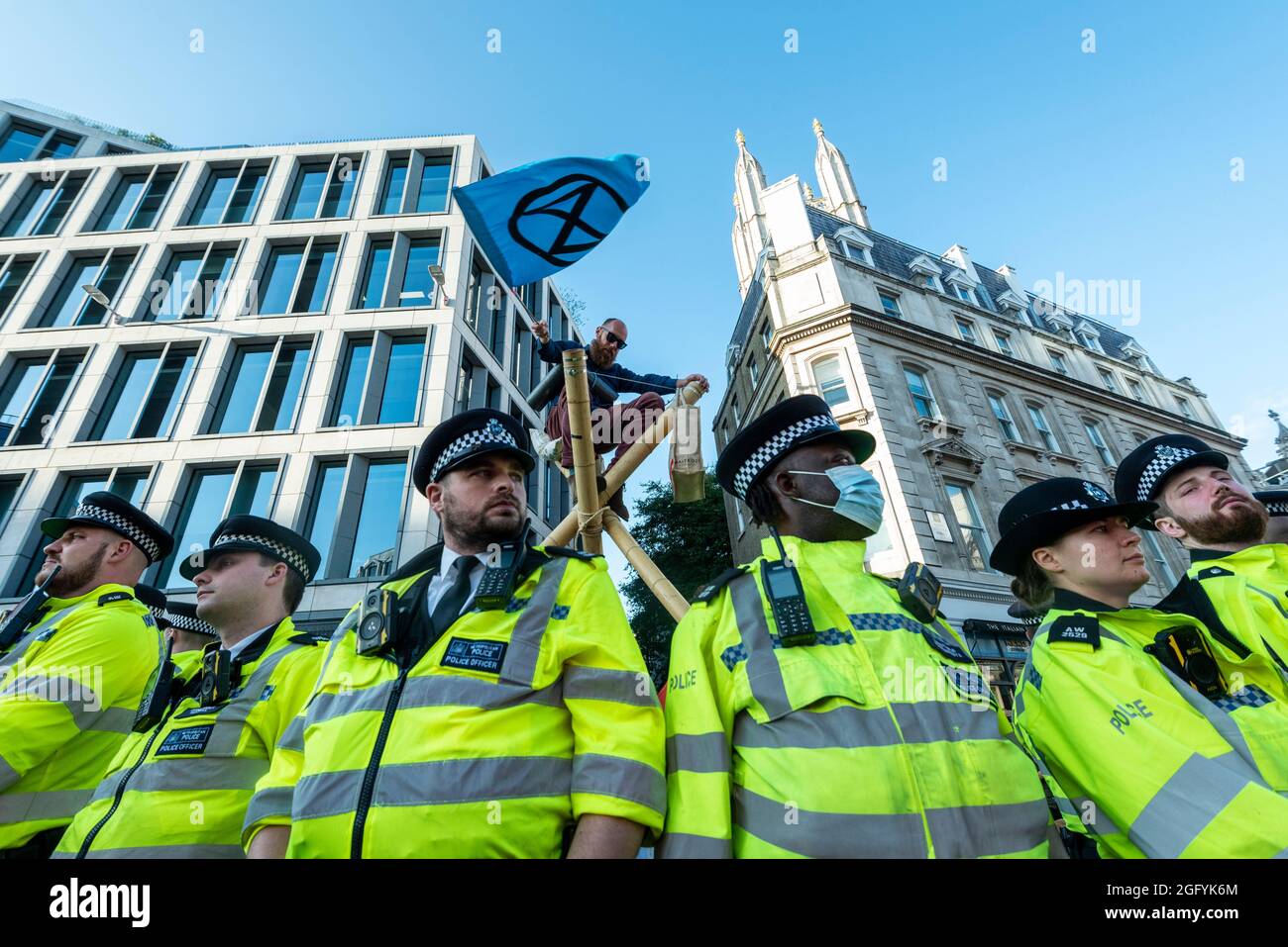 Police station scaffolding hi-res stock photography and images - Alamy