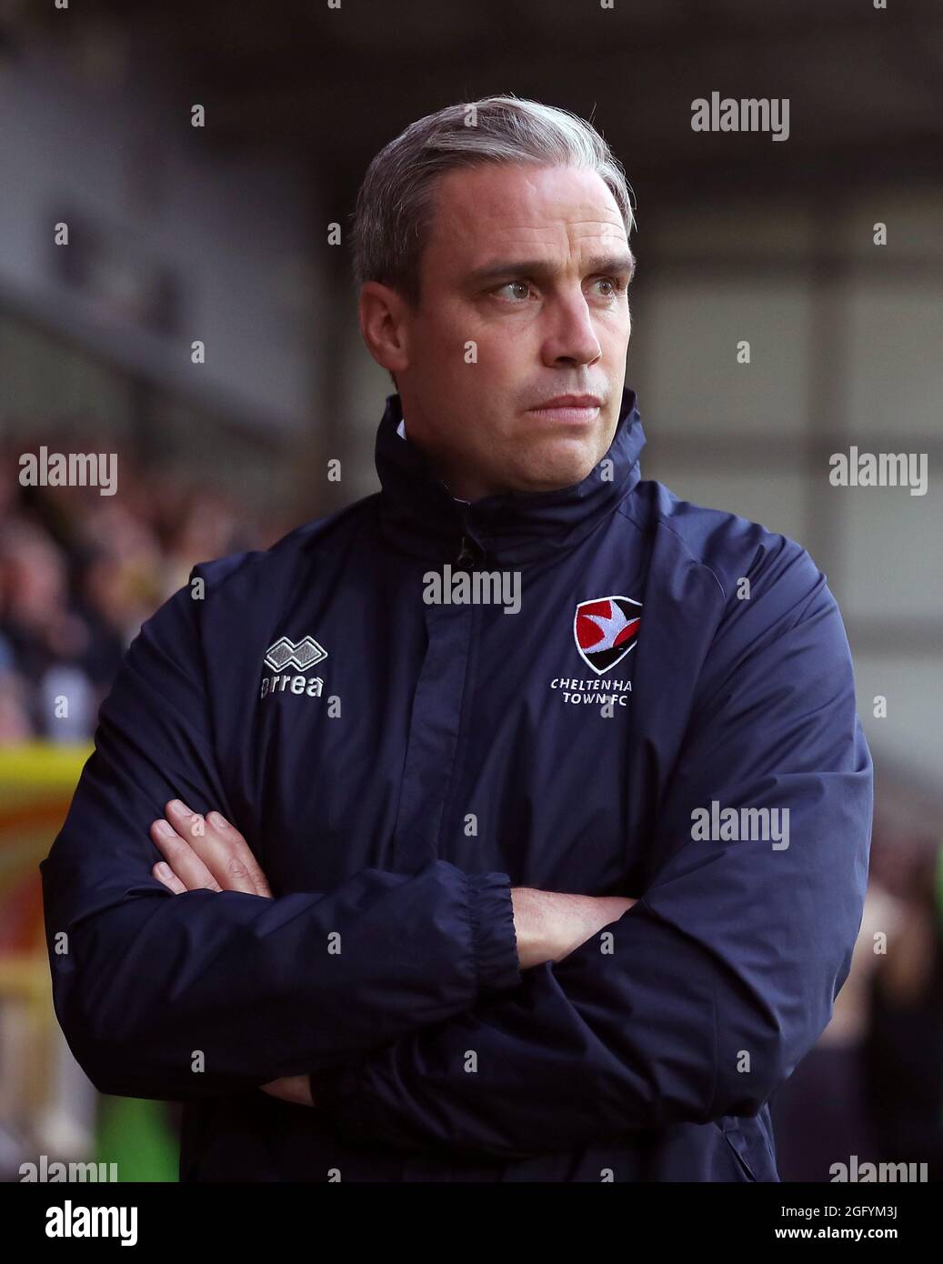 Cheltenham Town manager Michael Duff during the Sky Bet League One ...
